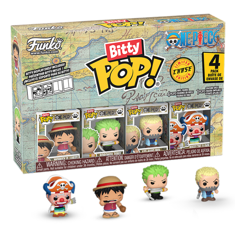 Набор фигурок Funko Bitty POP!: One Piece: Series 1: Buggy the Clown ...